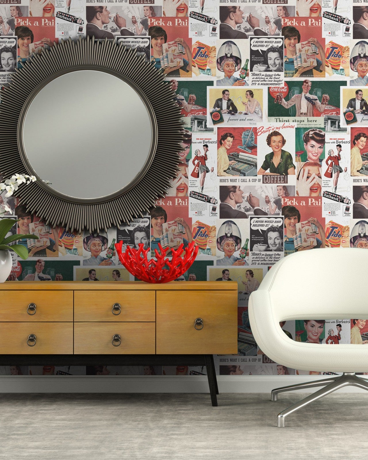 Mind The Gap - RETRO ADS Premium Wallpaper - WP20069 – Posh Paper